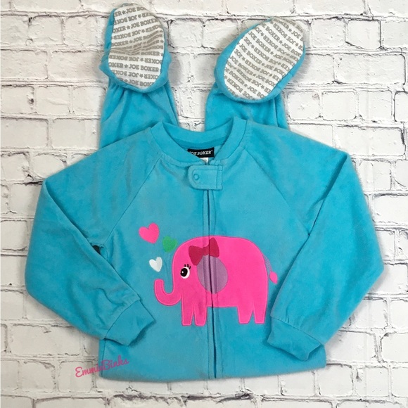 Joe Boxer | Pajamas | Nwot Joe Boxer Elephant One Piece Footed Sleeper ...